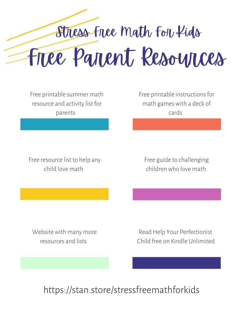 Free Summer Math Activities - Stress Free Math for Kids